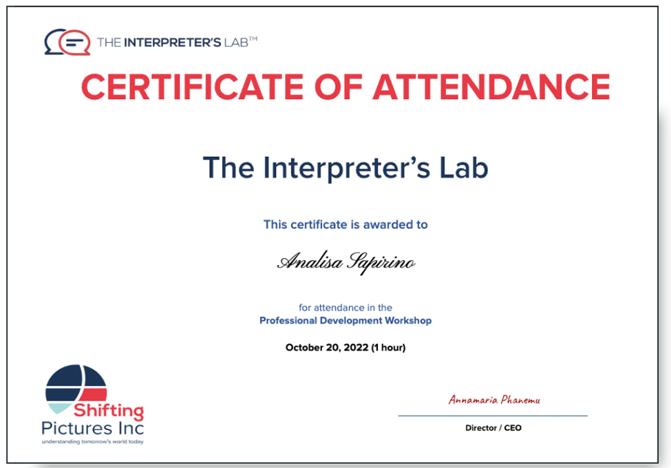 Interpreter Career Development & Membership Opportunities